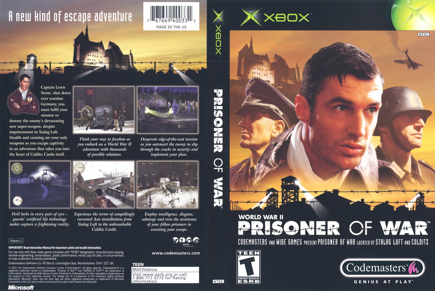 Game Zone: PRISONER OF WAR